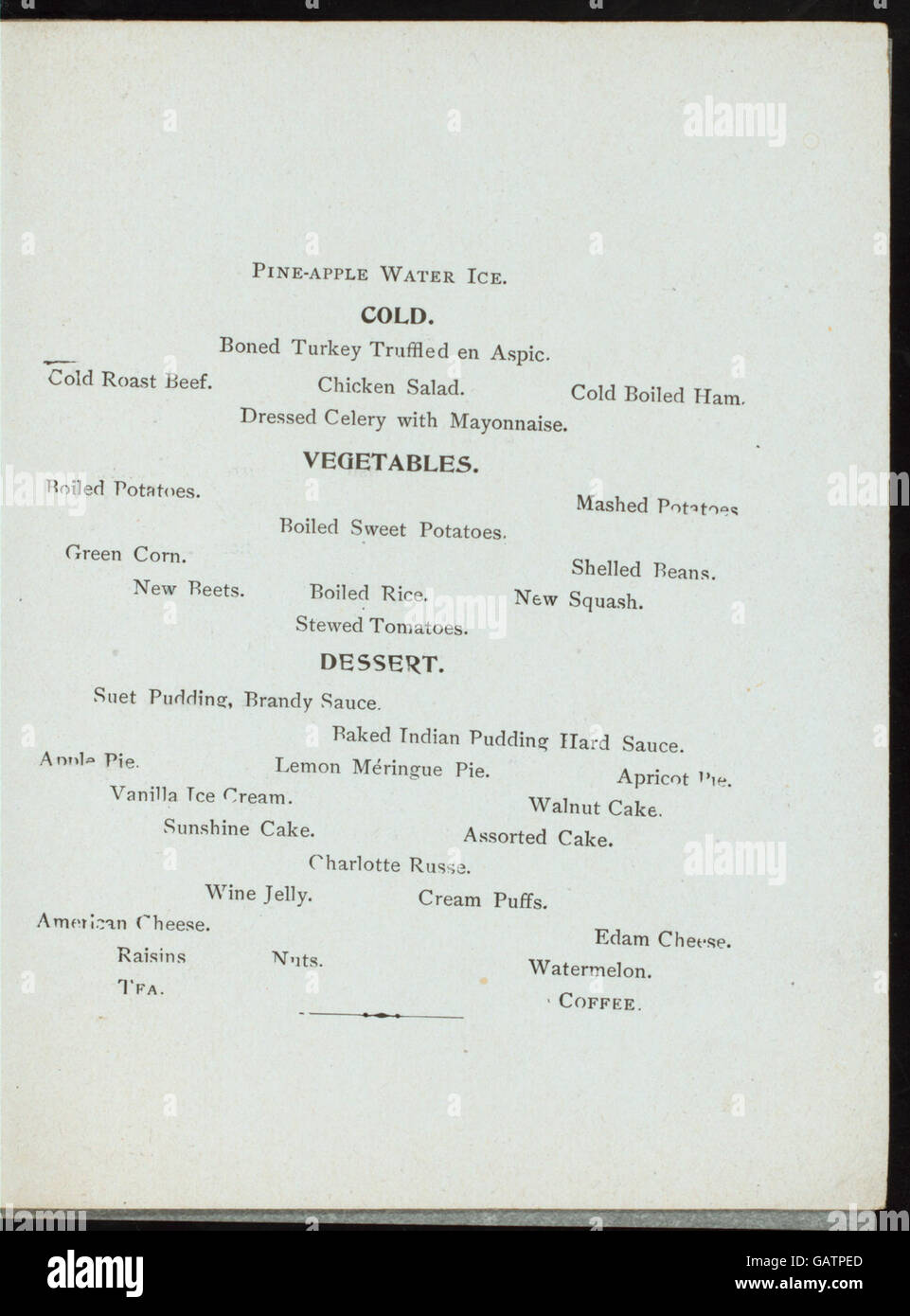 A traditional Sunday dinner hosted by Hiram Ricker & Sons at Poland ...