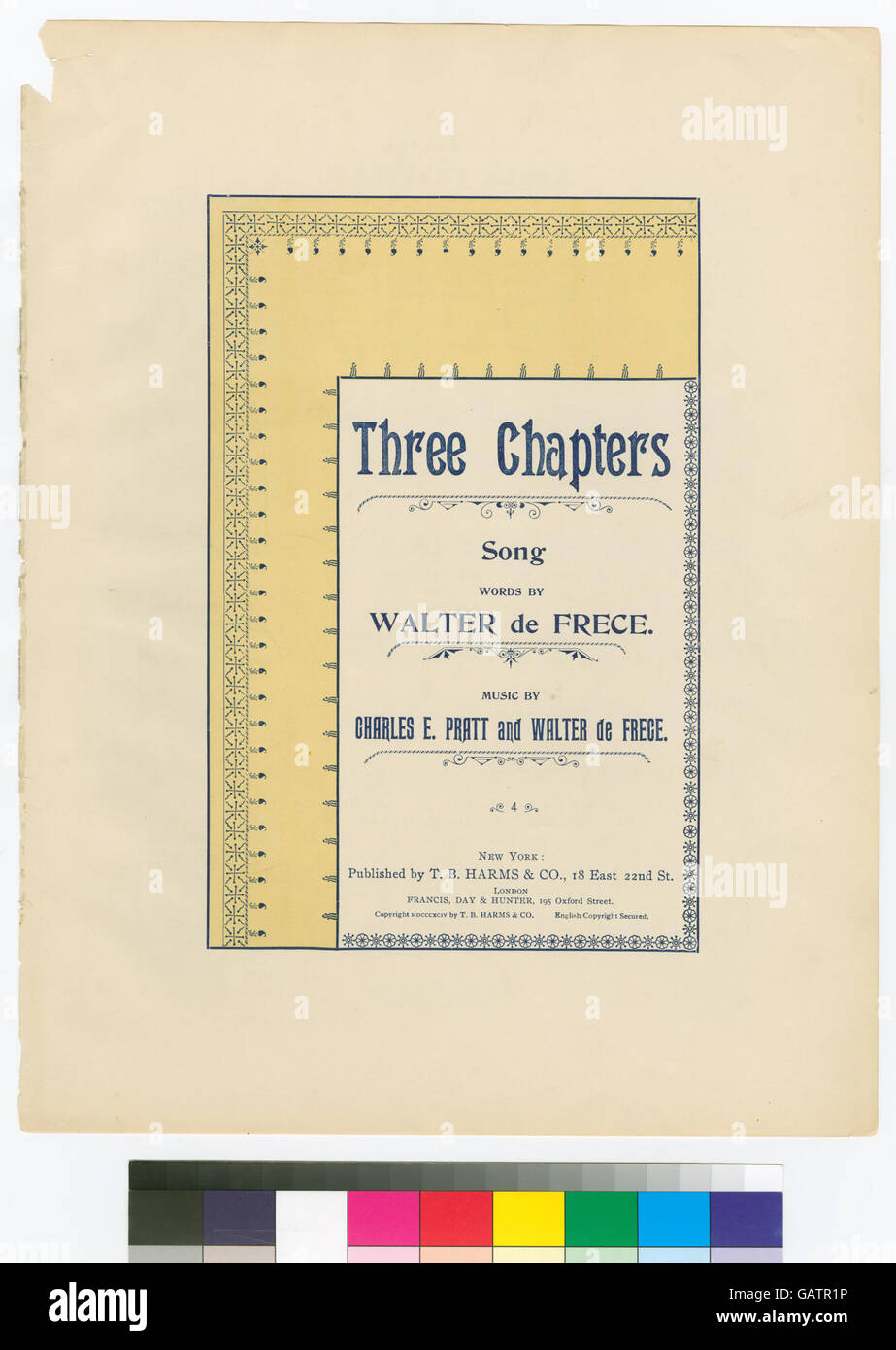 'Three chapters' suggests a narrative or a collection of distinct ...
