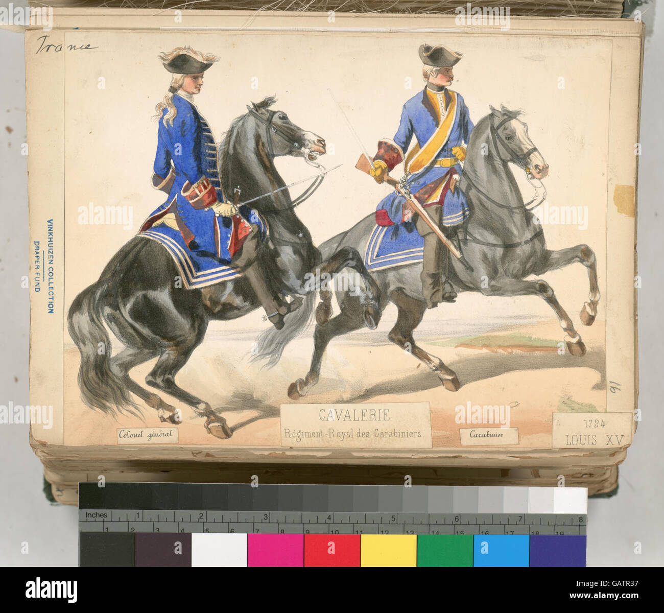 A portrait of Louis XV of France, reigning from 1715 to 1774. This ...