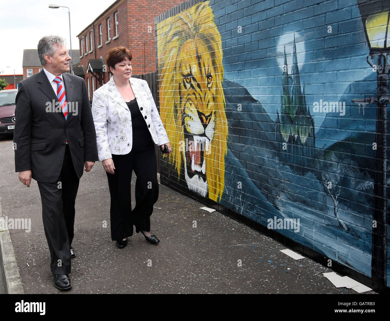 C.S. Lewis mural unveiled Stock Photo - Alamy