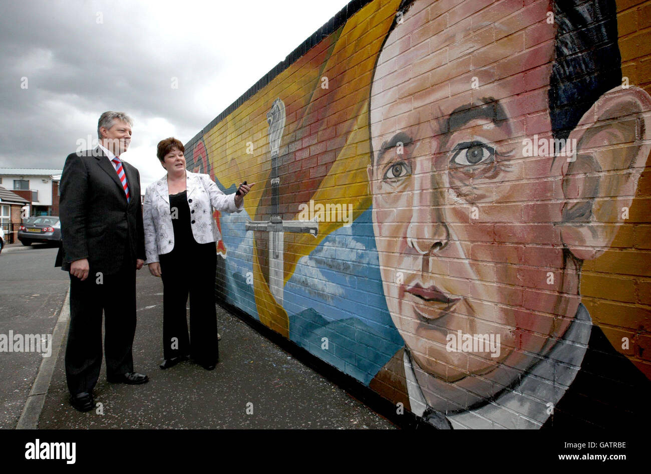 C.S. Lewis mural unveiled Stock Photo - Alamy
