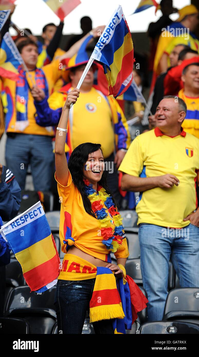 Romania fans in stands hi-res stock photography and images - Alamy