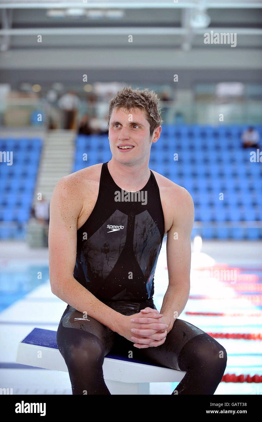 Olympics swimming david davies press day cardiff international pool hi ...