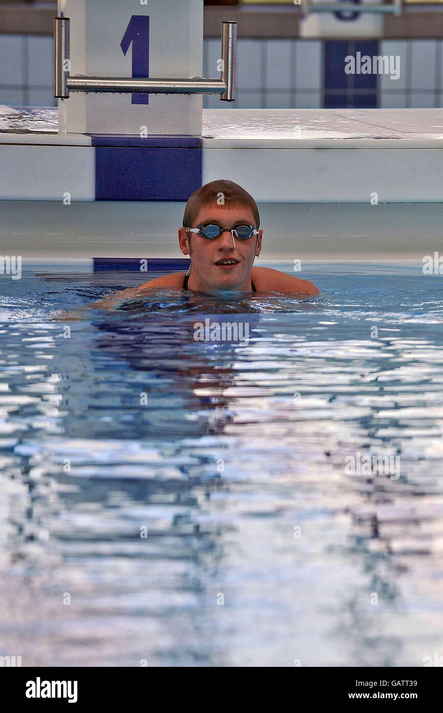 Olympics swimming david davies press day cardiff international pool hi ...