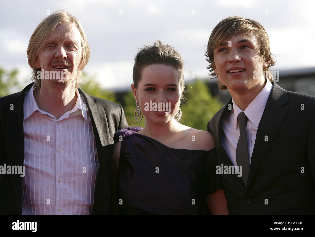Andrew Adamson, Anna Popplewell and William Moseley (left to right ...