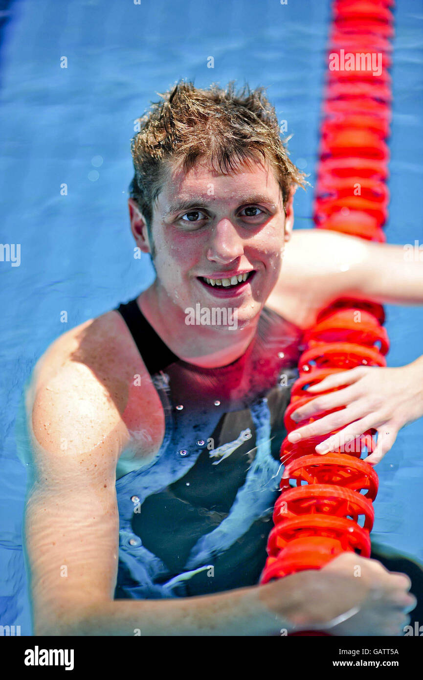 David davies during the press day at cardiff international pool hi-res ...