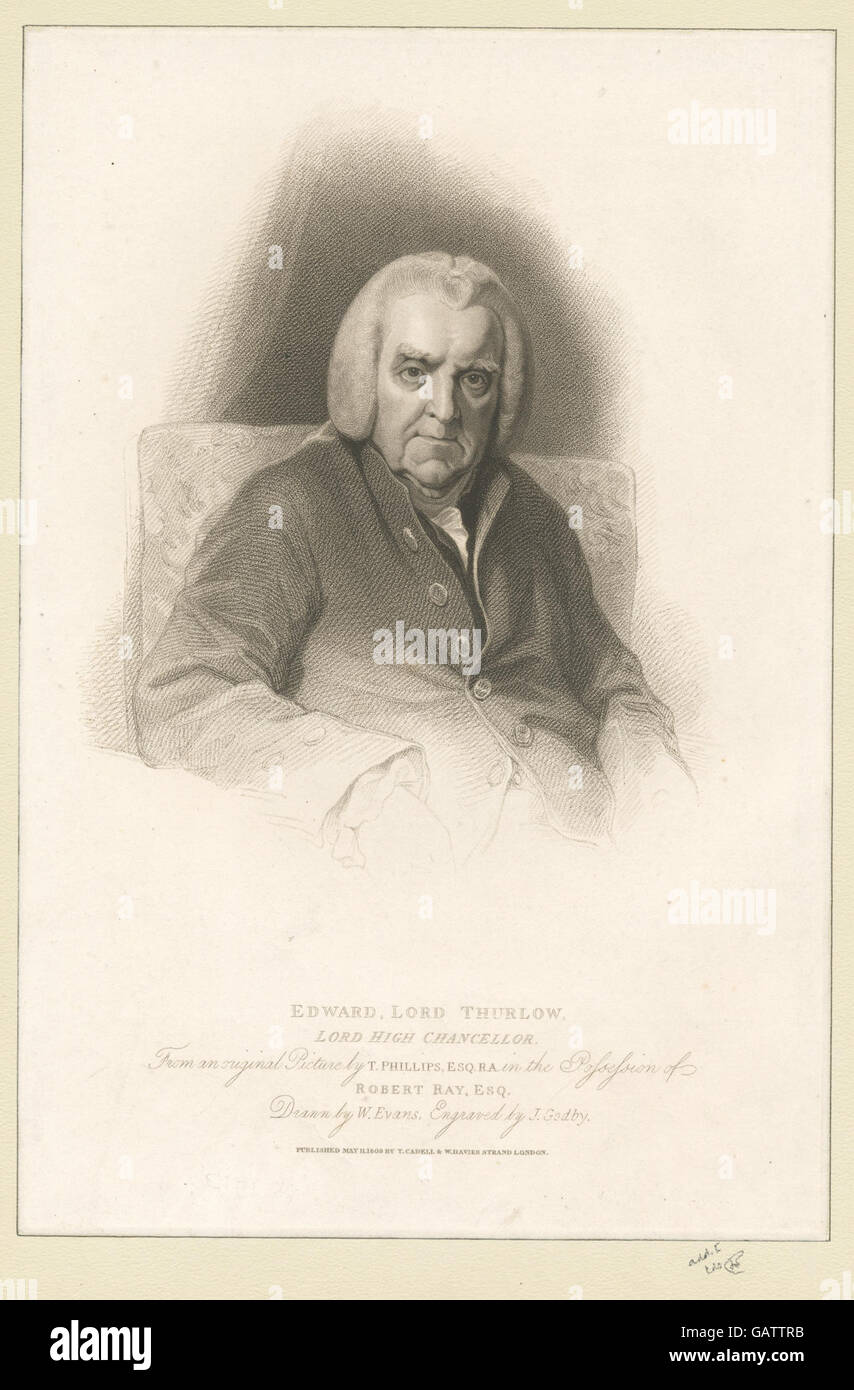 Lord edward thurlow hi-res stock photography and images - Alamy