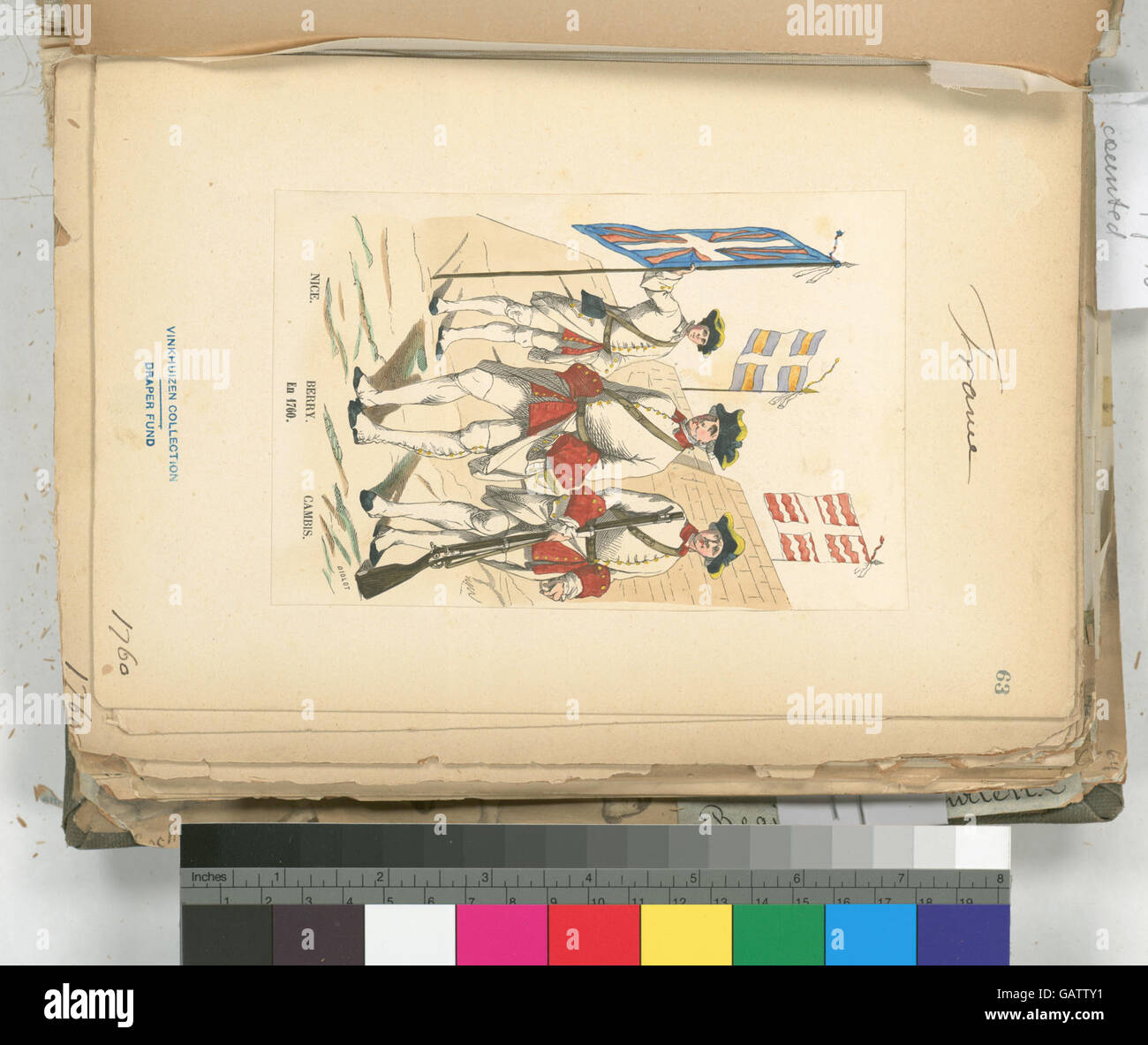 A historical artwork from France, depicting events or figures from the ...