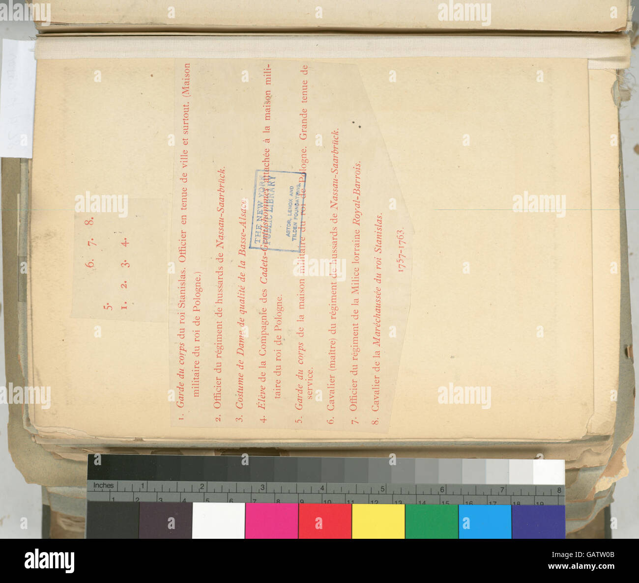 A historical record titled 'France, 1757-1760', documenting events and cultural shifts in France ...