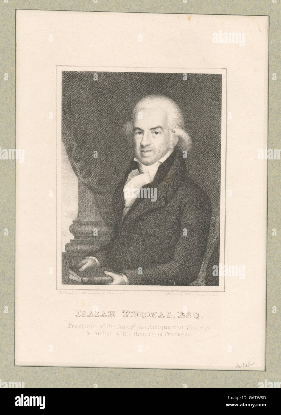 18th century printing press america hi-res stock photography and images ...