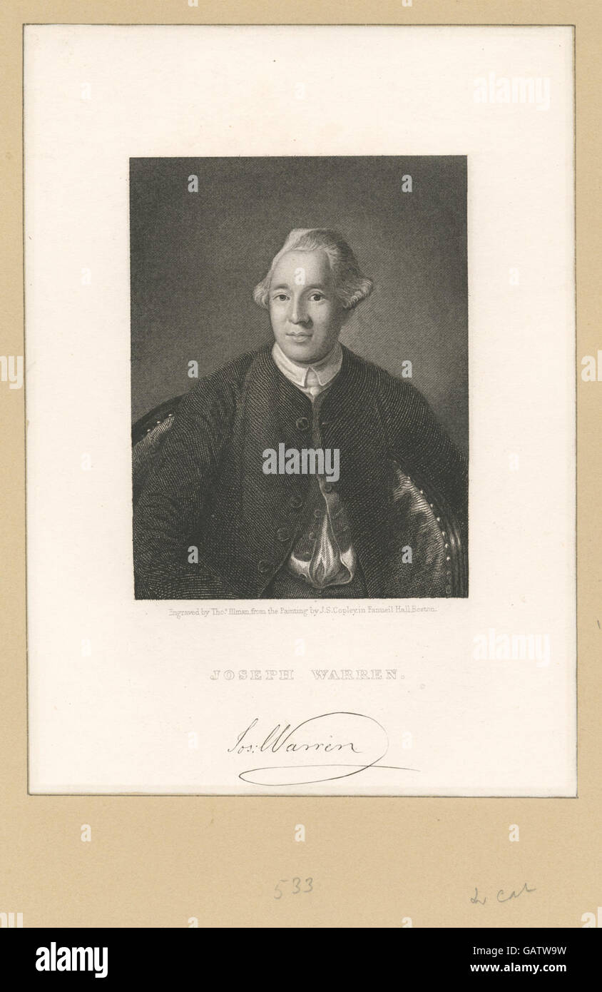 Joseph Warren was a prominent American physician and Revolutionary War ...