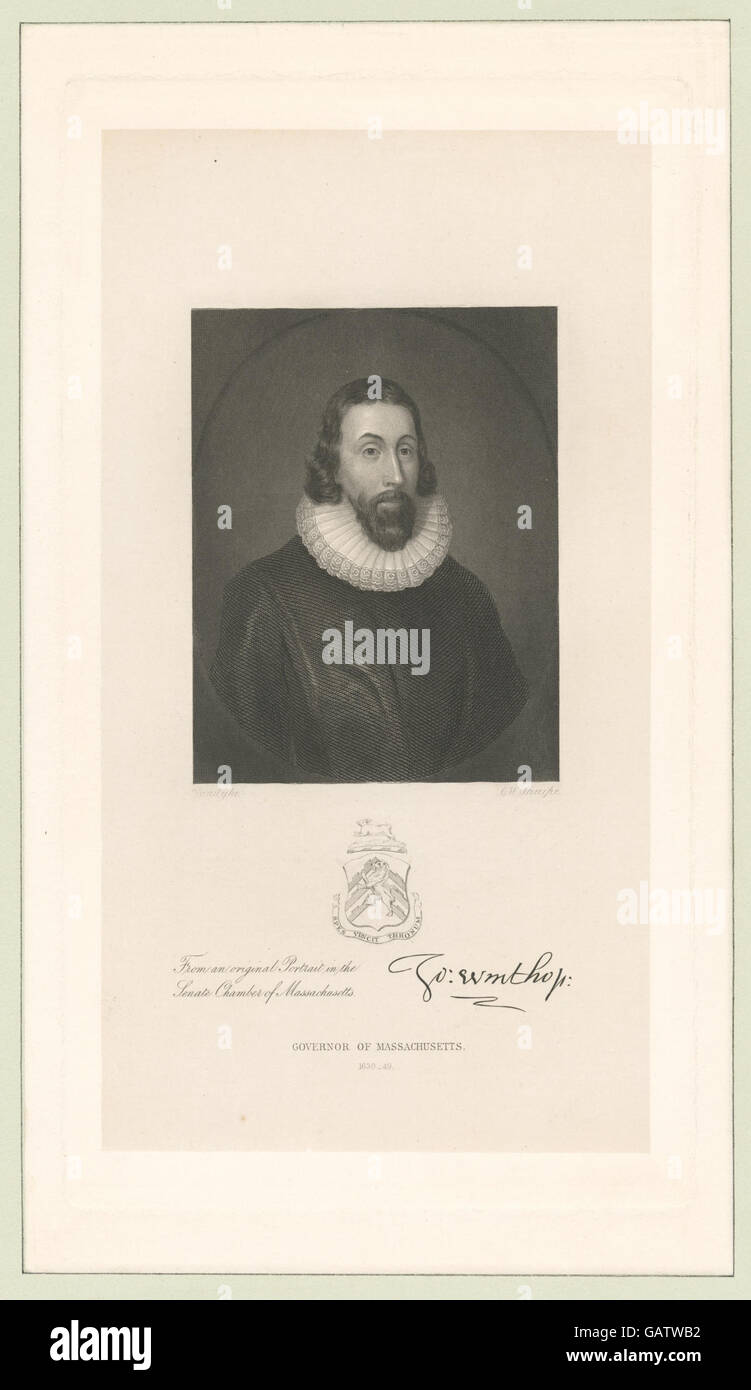 Jo Winthrop served as the Governor of Massachusetts from 1630 to 1649 ...