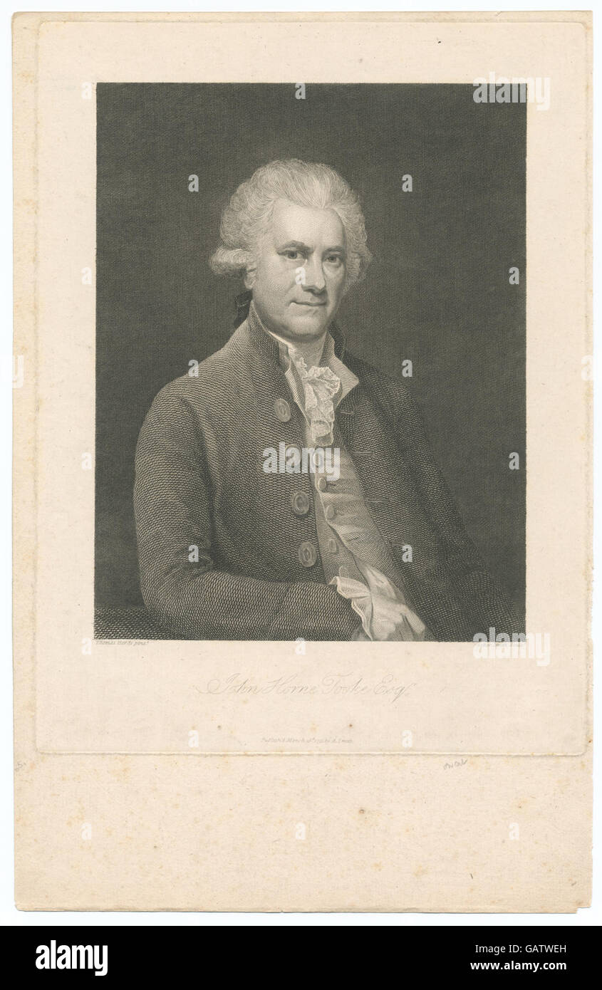 John Horne Tooke, an English philologist, reformer, and political ...