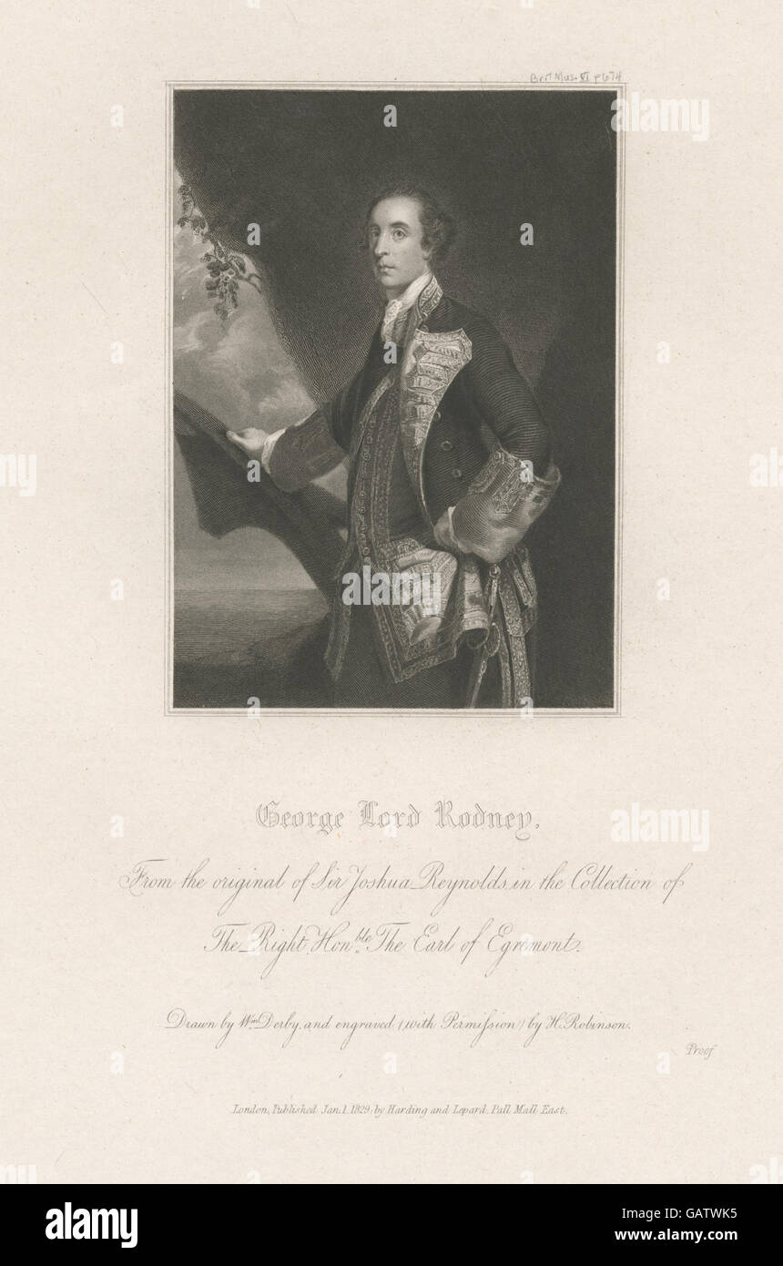 George Lord Rodney, a prominent historical figure, known for his naval ...