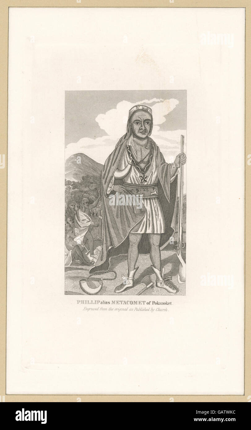Philip alias Metacomet of Pokanoket ( b12349148-420573 Stock Photo - Alamy