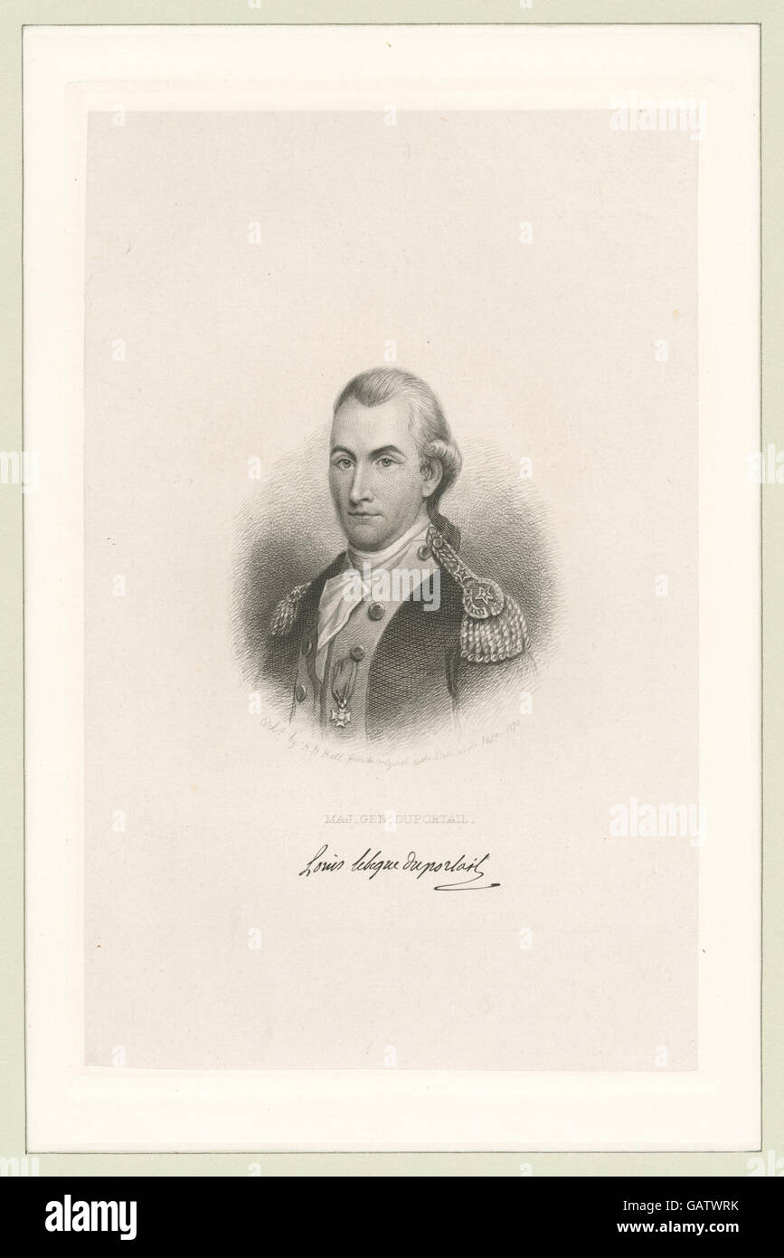 Major General Duportail was a French military engineer who served in ...