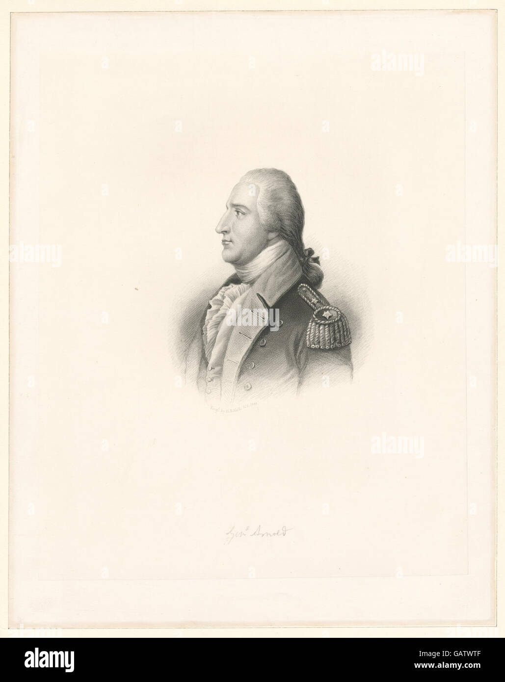 A historical portrait of General Benedict Arnold, a controversial ...