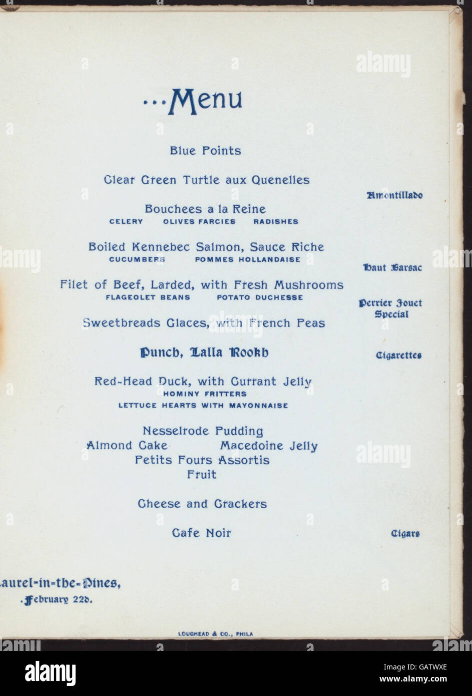 The Annual Dinner held by the State Society of the Cincinnati of NJ at ...