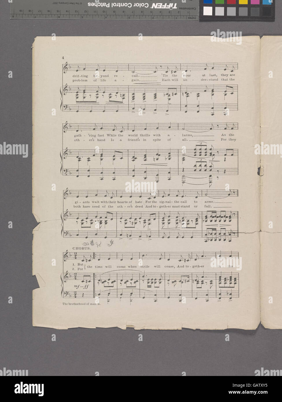 'The Brotherhood of Man' signifies unity and cooperation among all ...