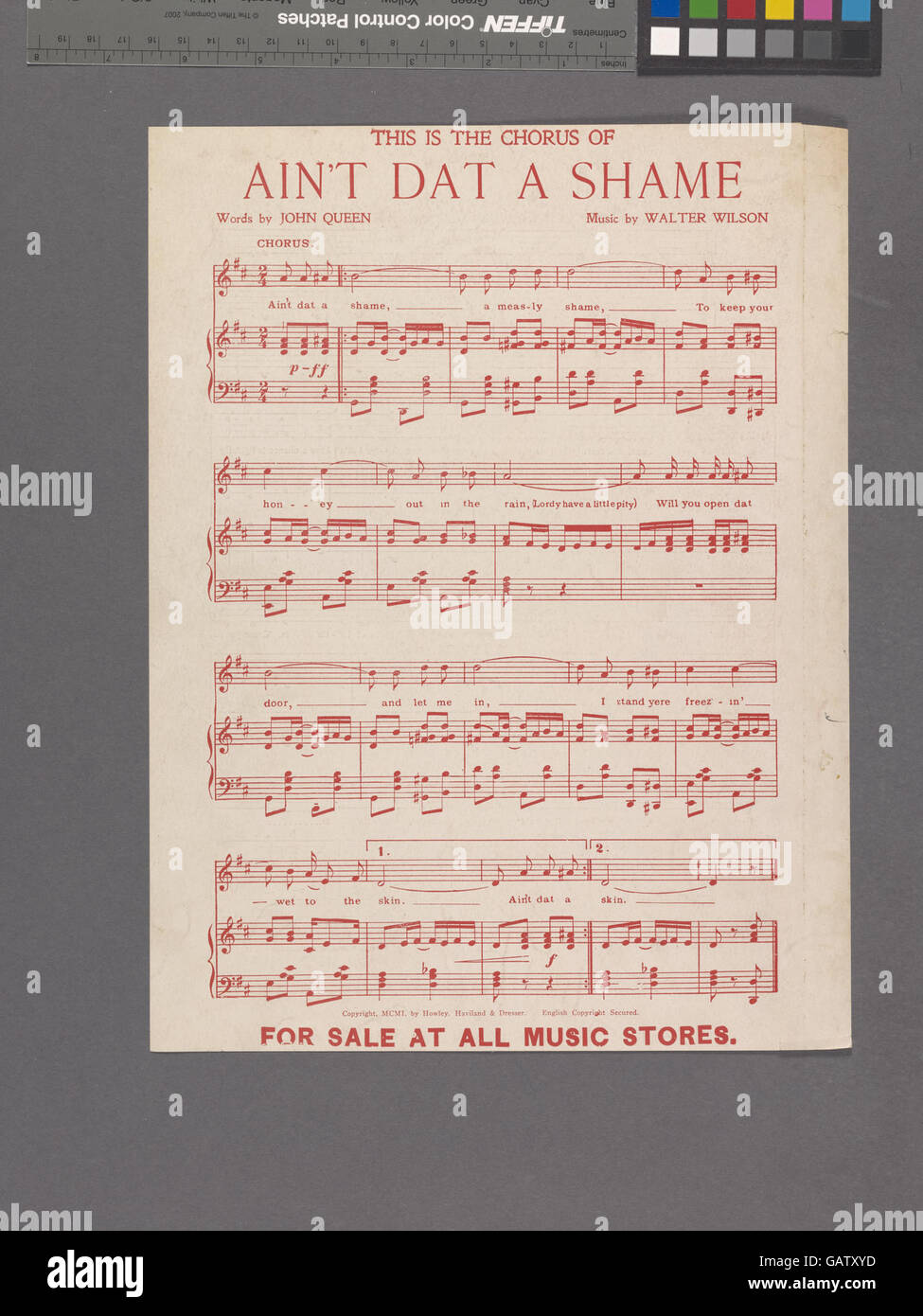 'Buttin’ In,' likely a song or piece of entertainment reflecting the ...