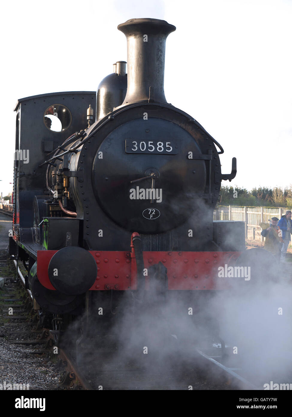 Bayer Peacock ltd 2-4-0WTSteam locomotive number 30585 Stock Photo - Alamy