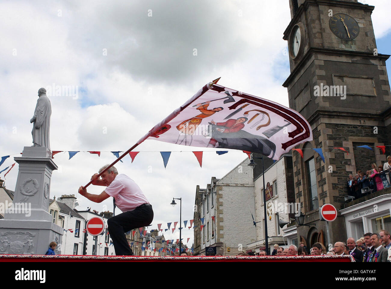 Horses scottish borders flags hi-res stock photography and images - Alamy