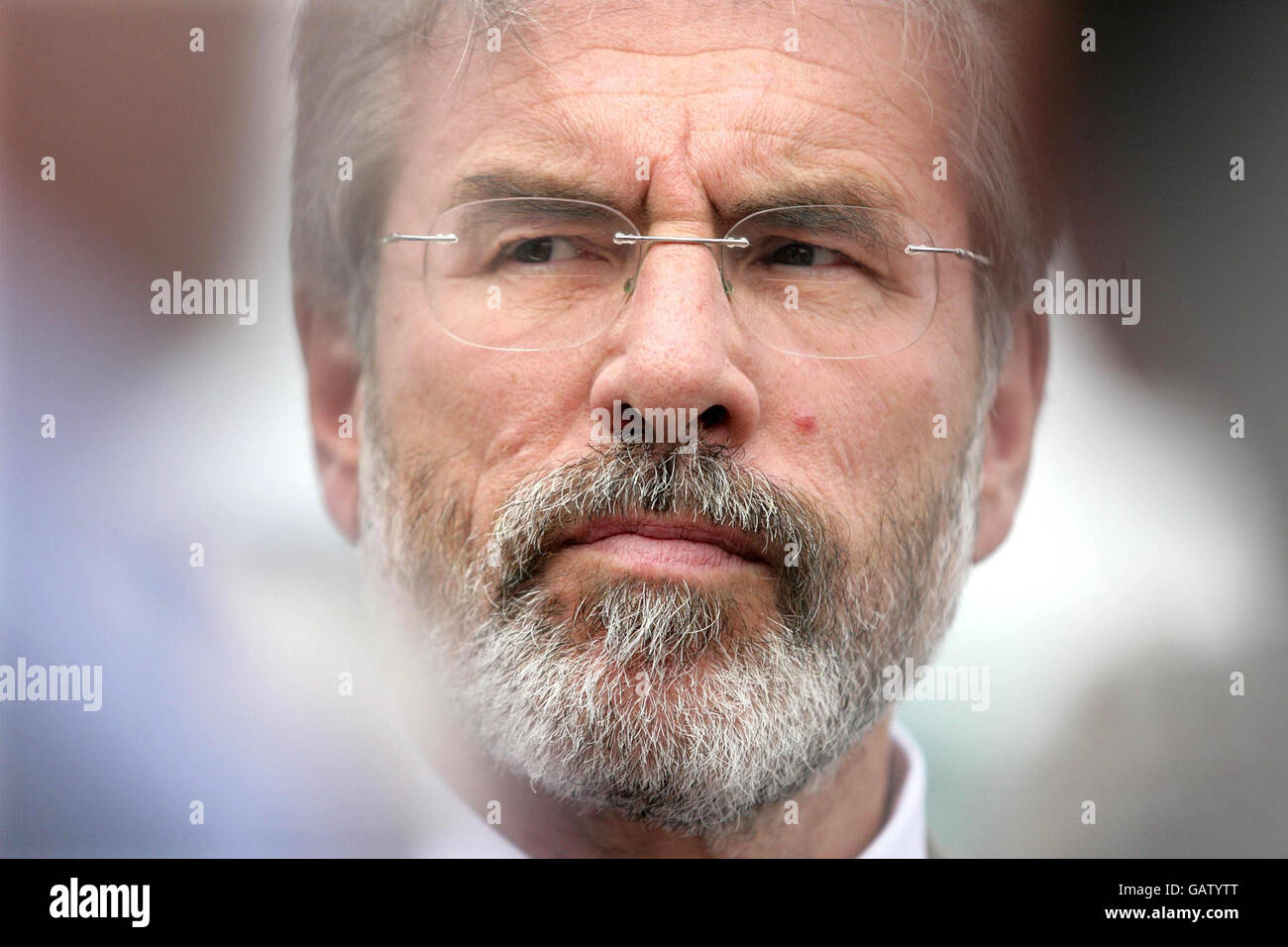 Politics close up head head shot gerry adams hi-res stock photography ...