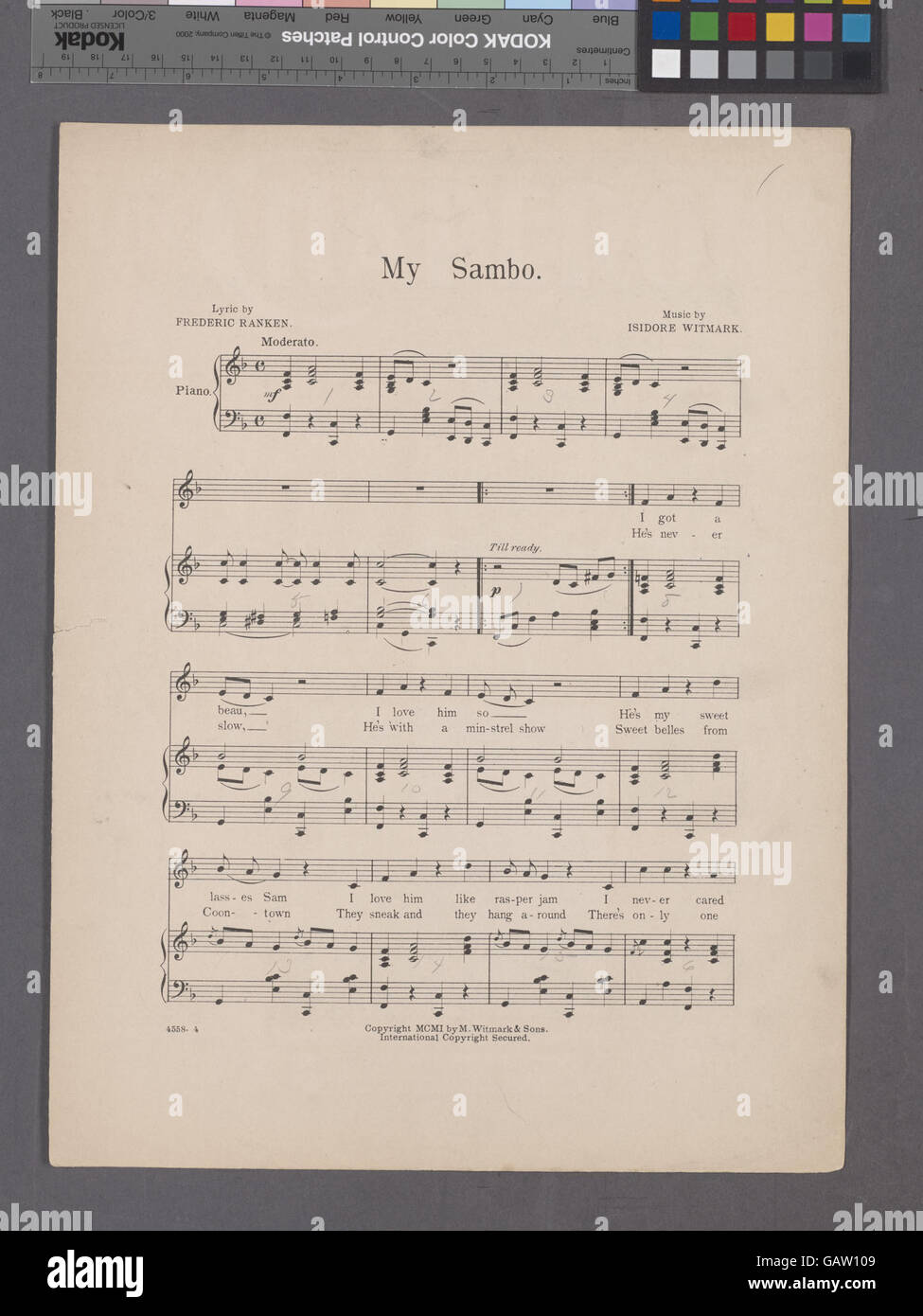 A portrait titled 'My Sambo', depicting a man in historical attire ...