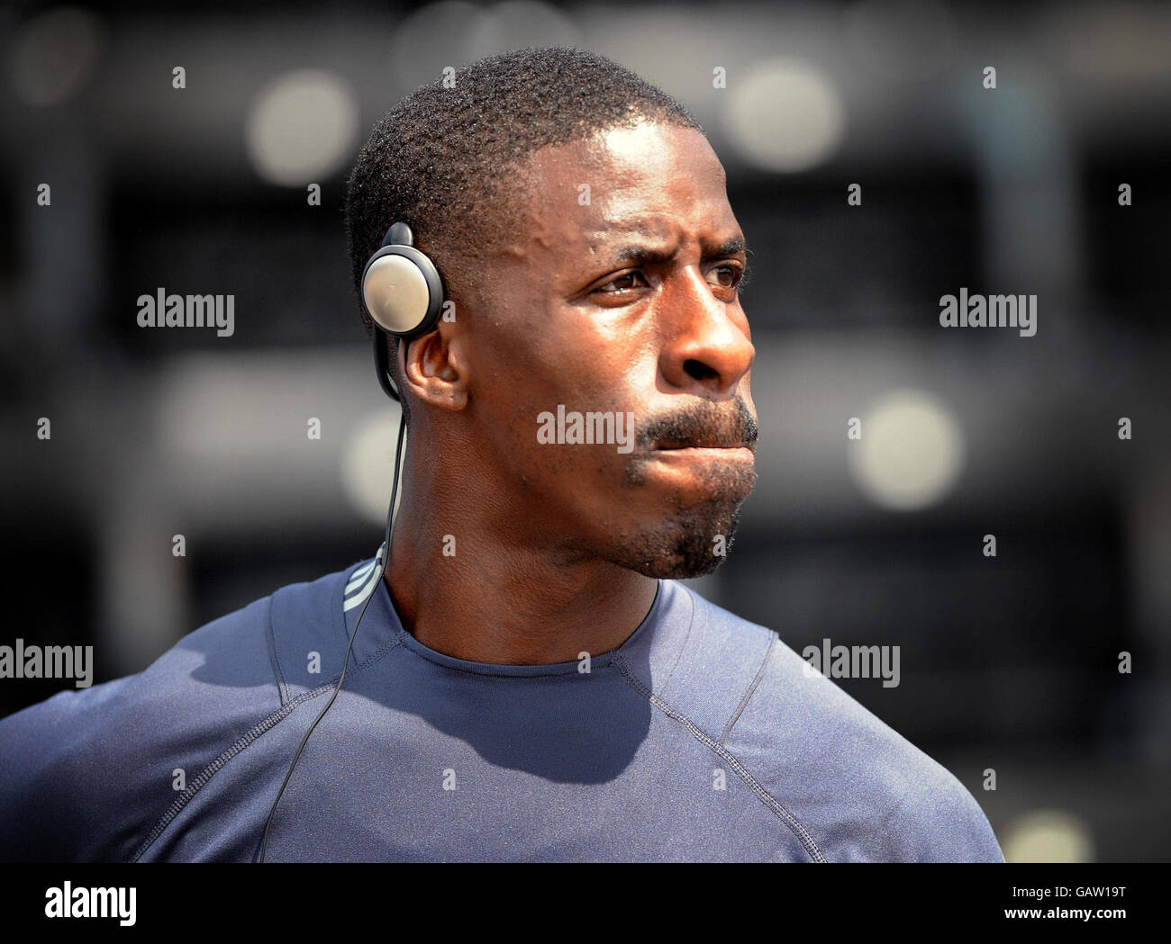 Dwain Chambers before competing ahead of his 100m heats in the South of ...