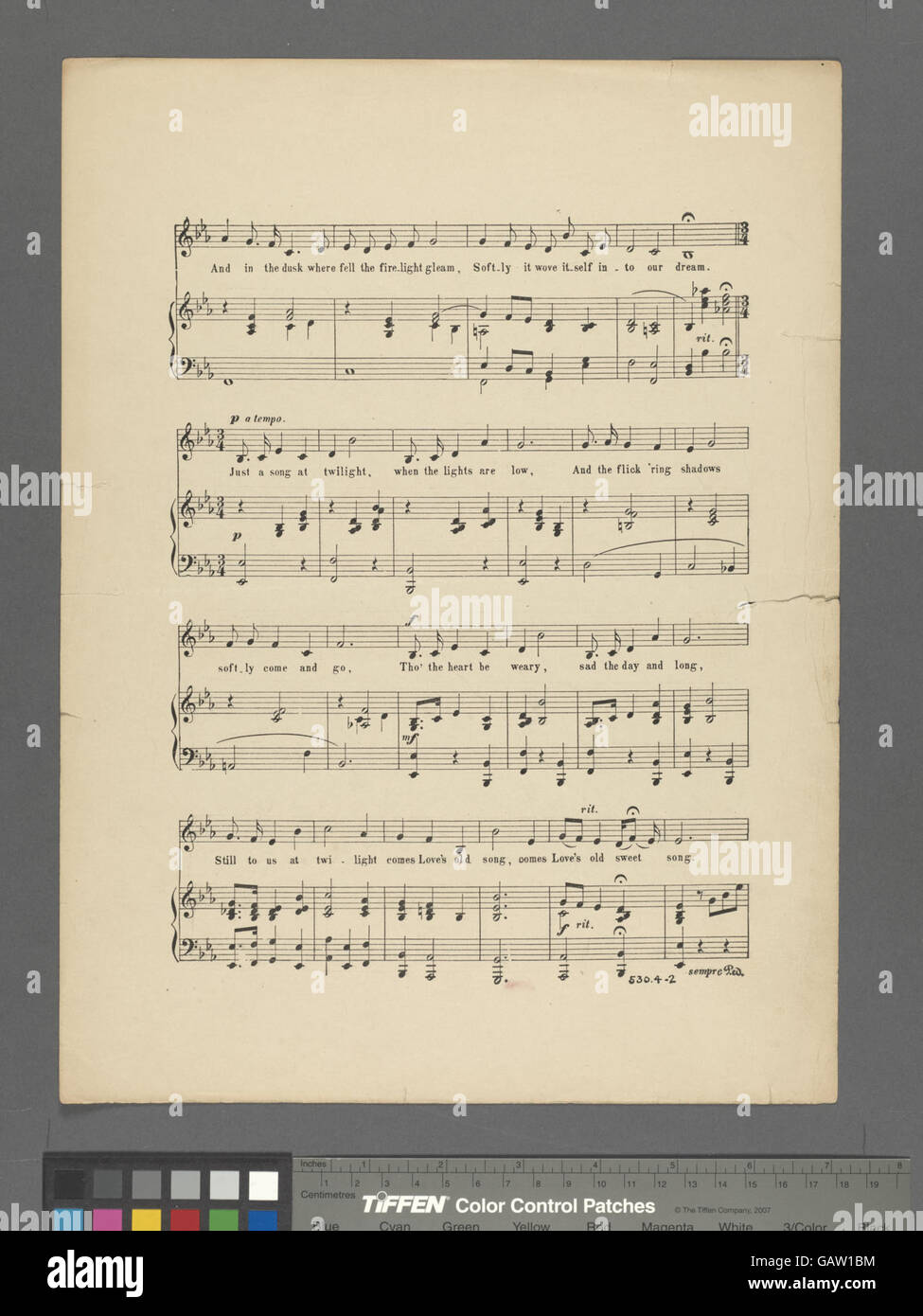 'Love's Old Sweet Song' is a romantic ballad, expressing themes of love ...