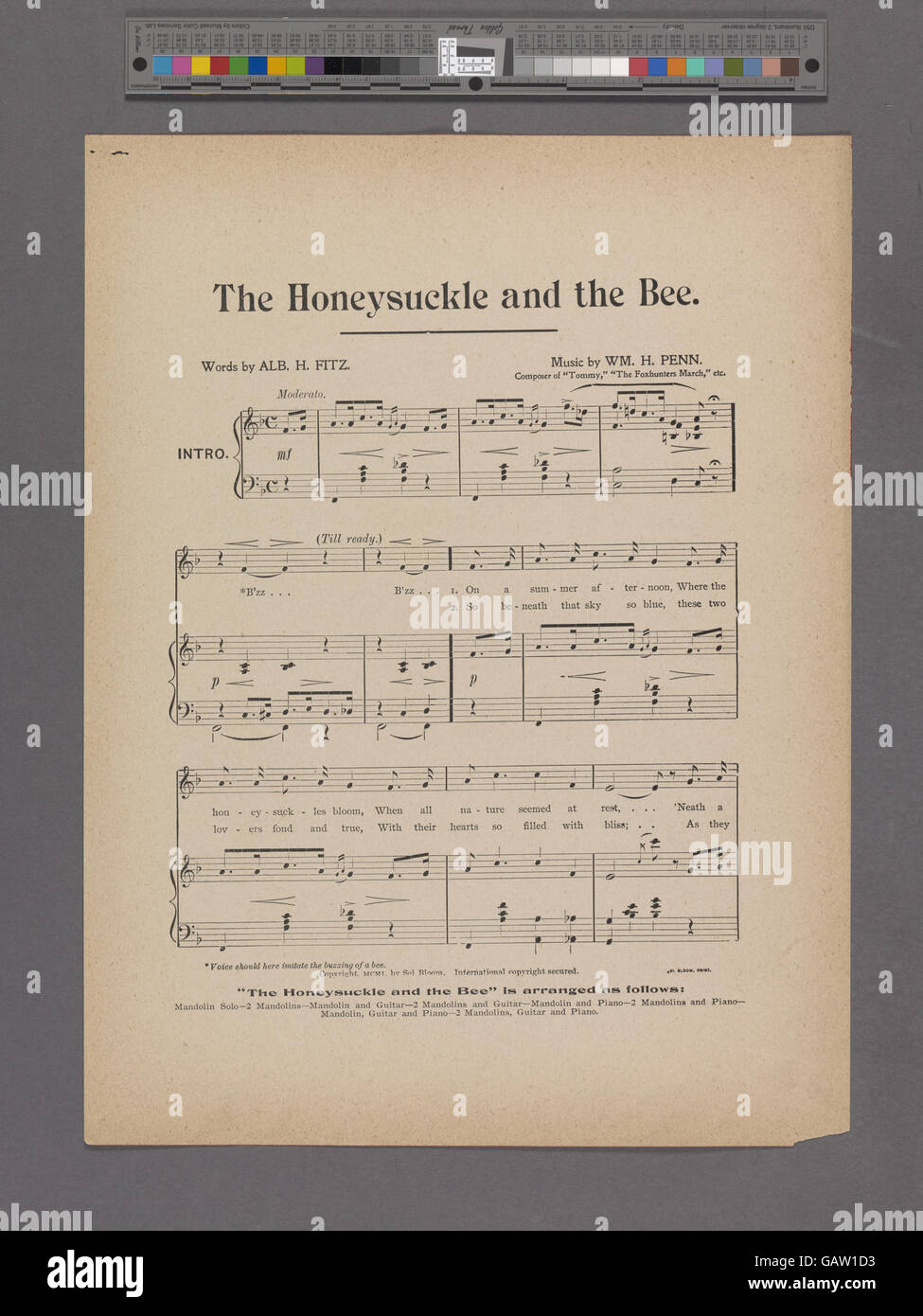 'The Honeysuckle and the Bee' is a traditional song or poetic reference ...