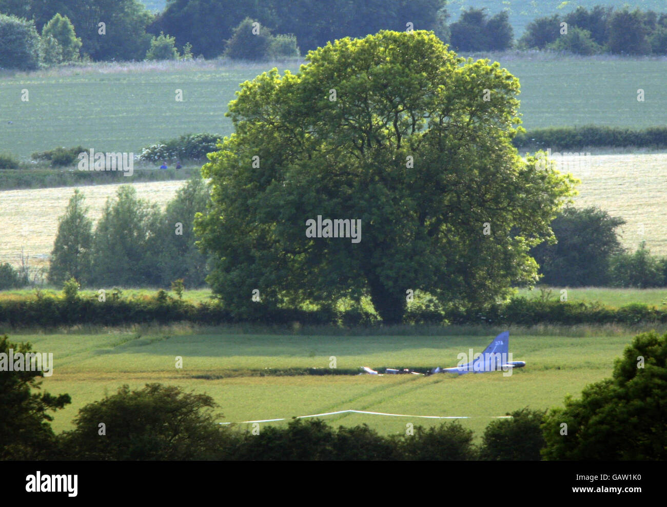 Harrier crash - Rutland Stock Photo - Alamy