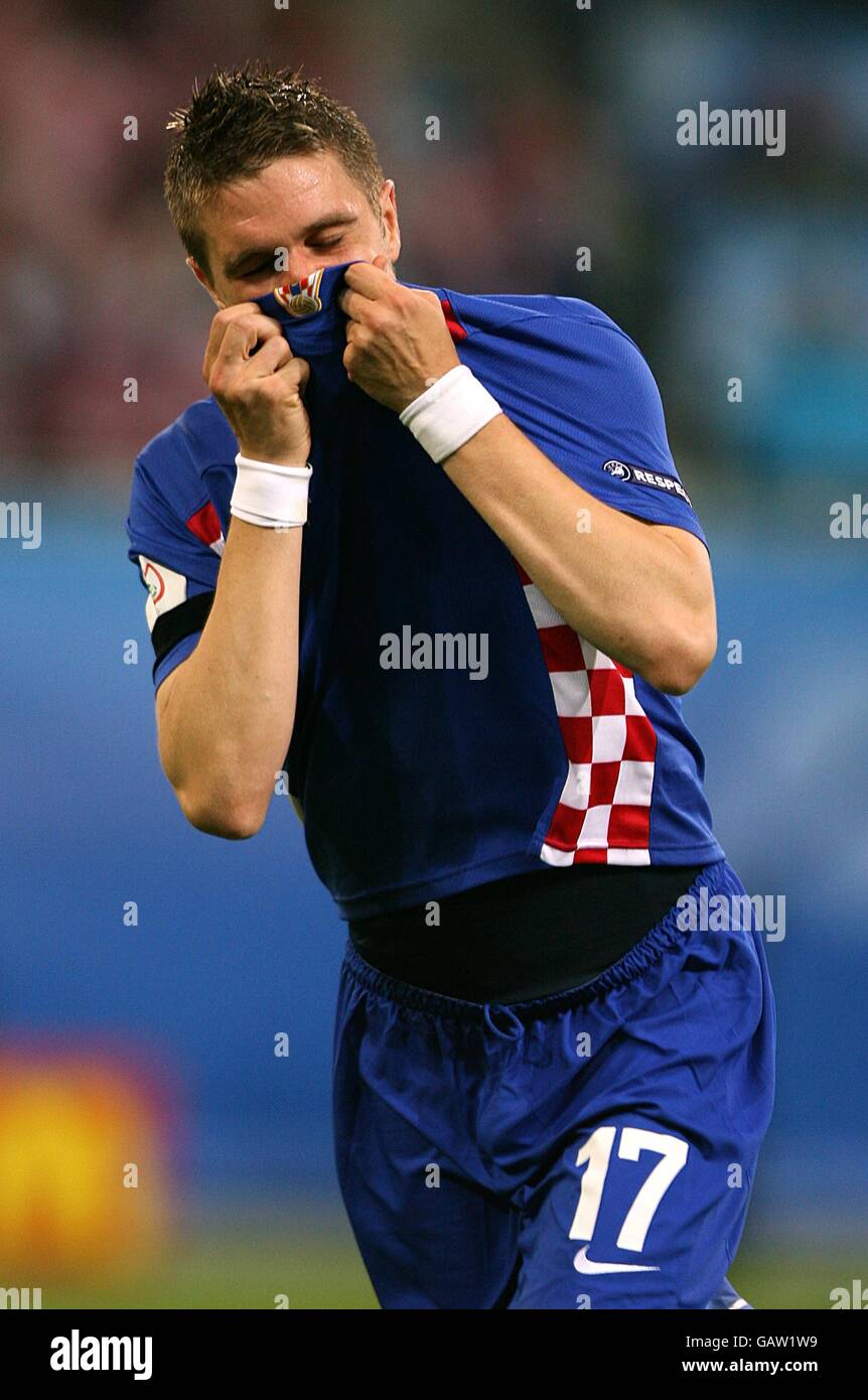 Croatia's Ivan Klasnic celebrates scoring his sides first goal of the ...