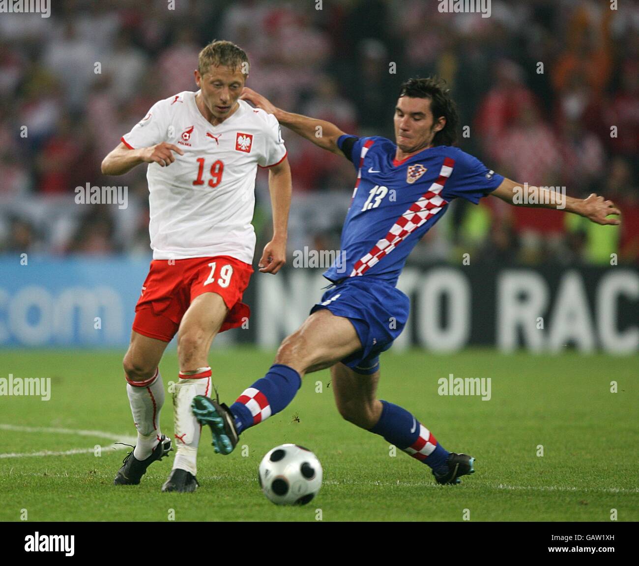 Soccer uefa european championship 2008 group poland croatia hypo arena ...