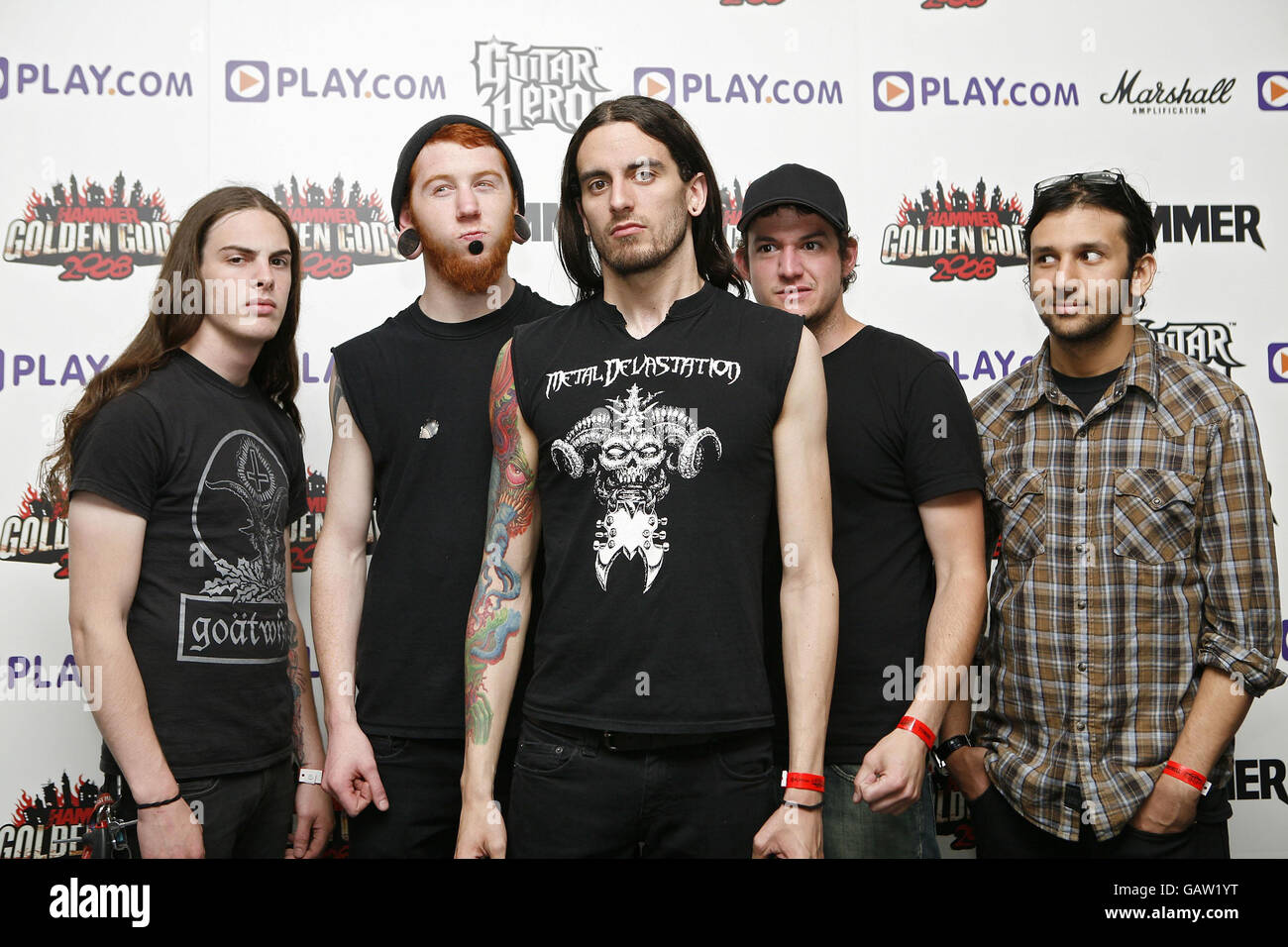 The Metal Hammer Golden Gods Awards - London. Job for a Cowboy arrive ...