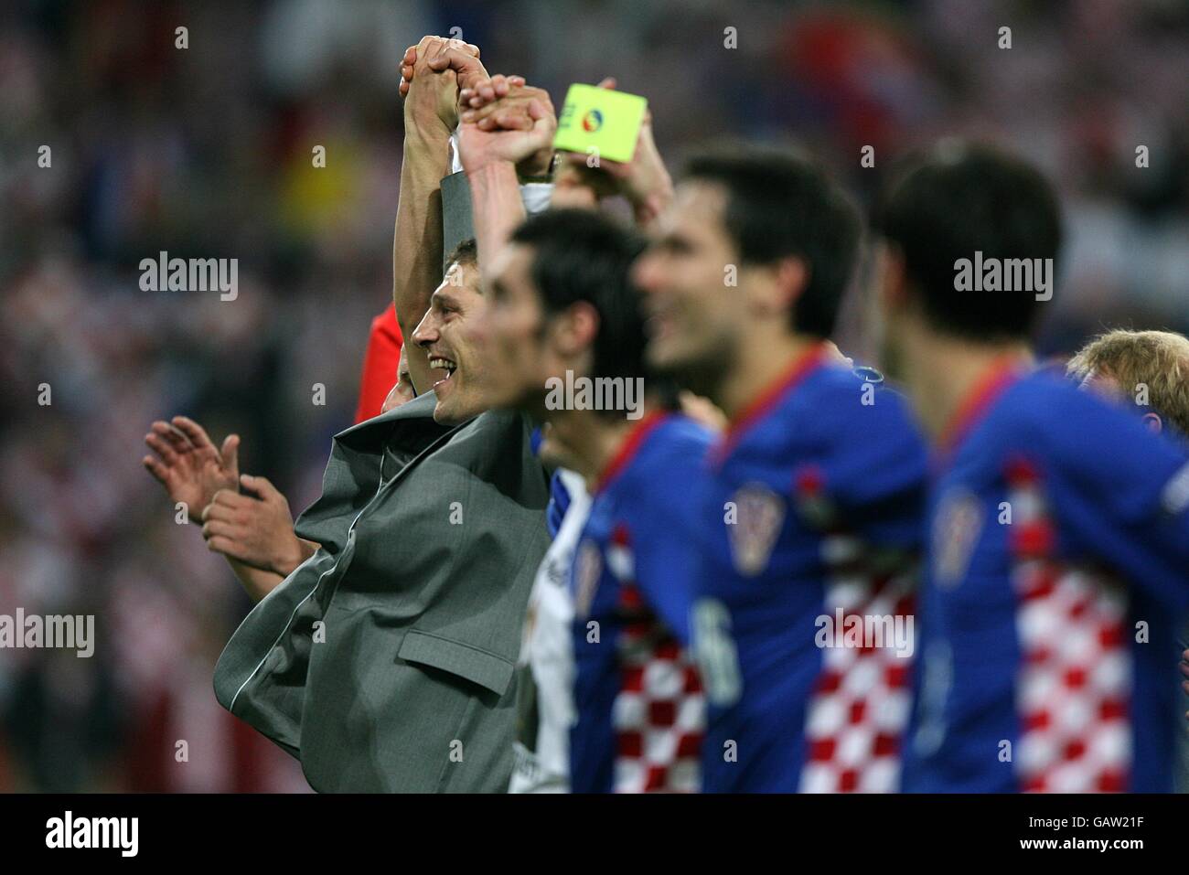 Soccer uefa european championship 2008 group poland croatia hypo arena ...