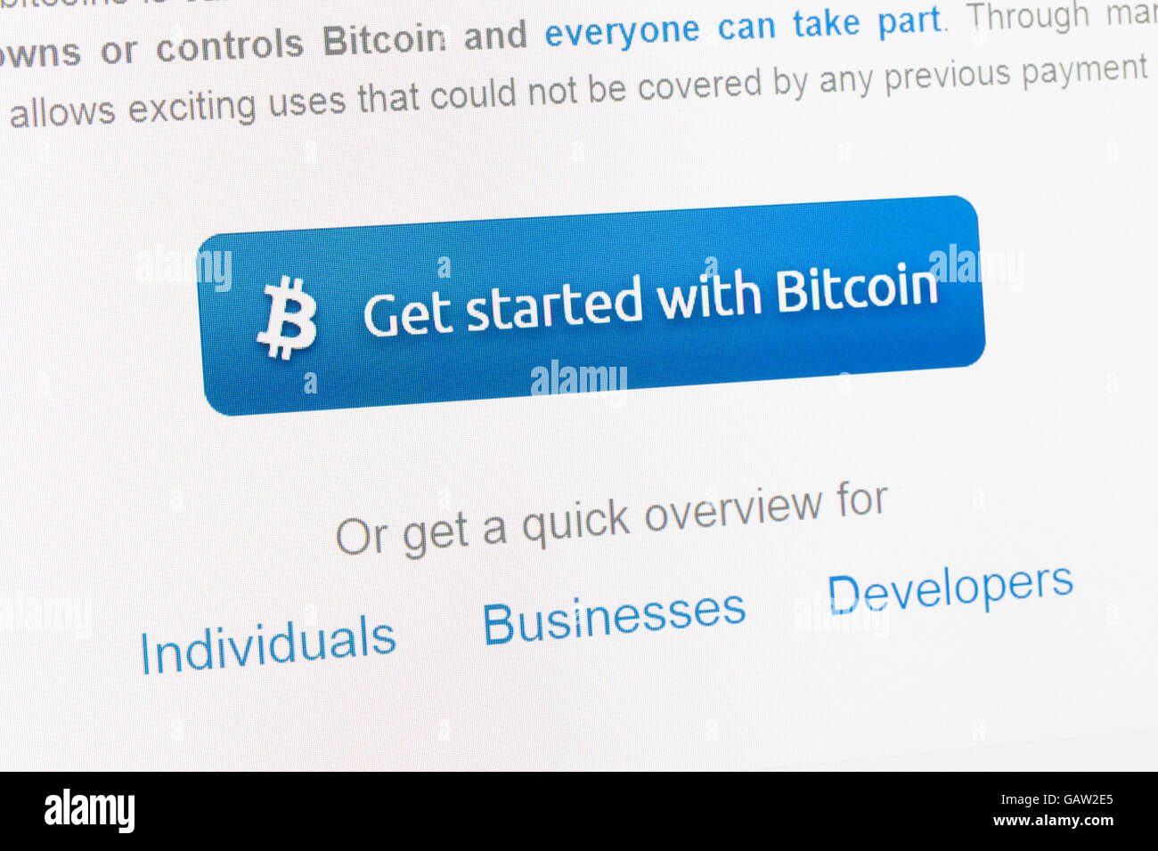 Bitcoin page hi-res stock photography and images - Alamy