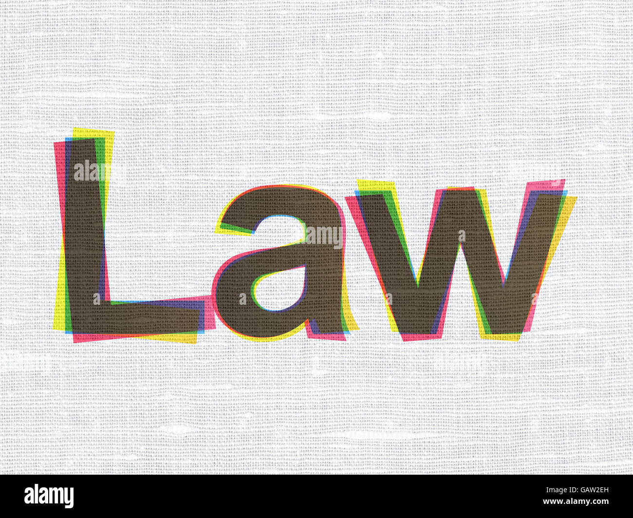 Law concept: Law on fabric texture background Stock Photo - Alamy