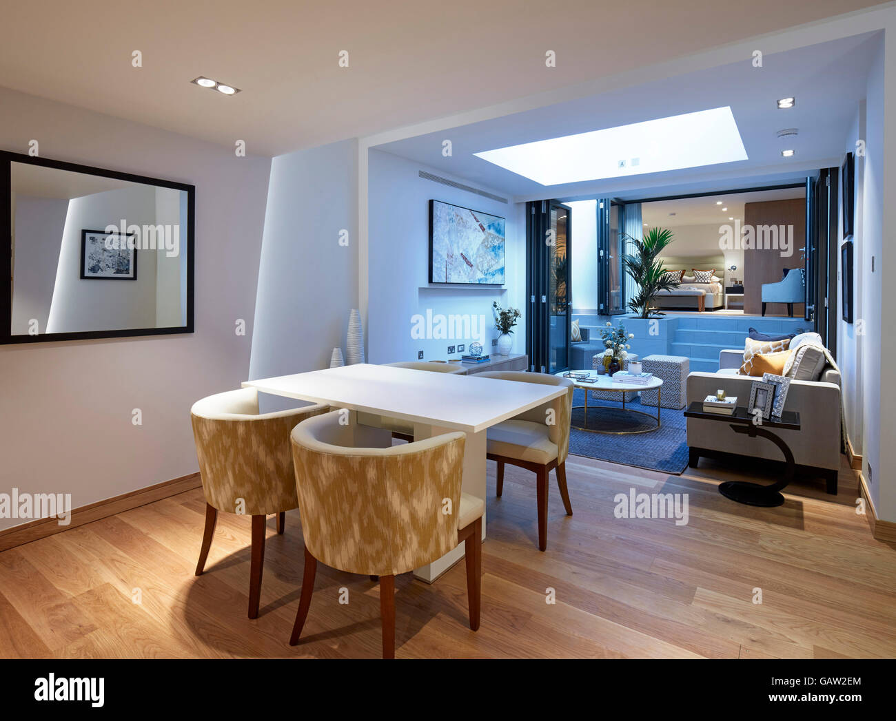 Overall view showing open plan living area. Apartment in Crown Reach ...