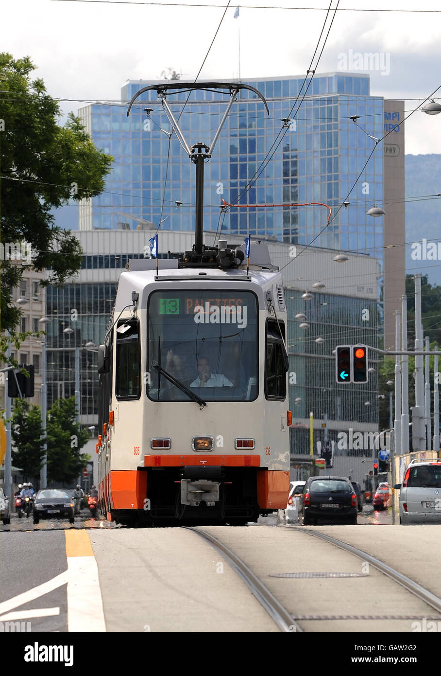 A tram in geneva hi-res stock photography and images - Alamy