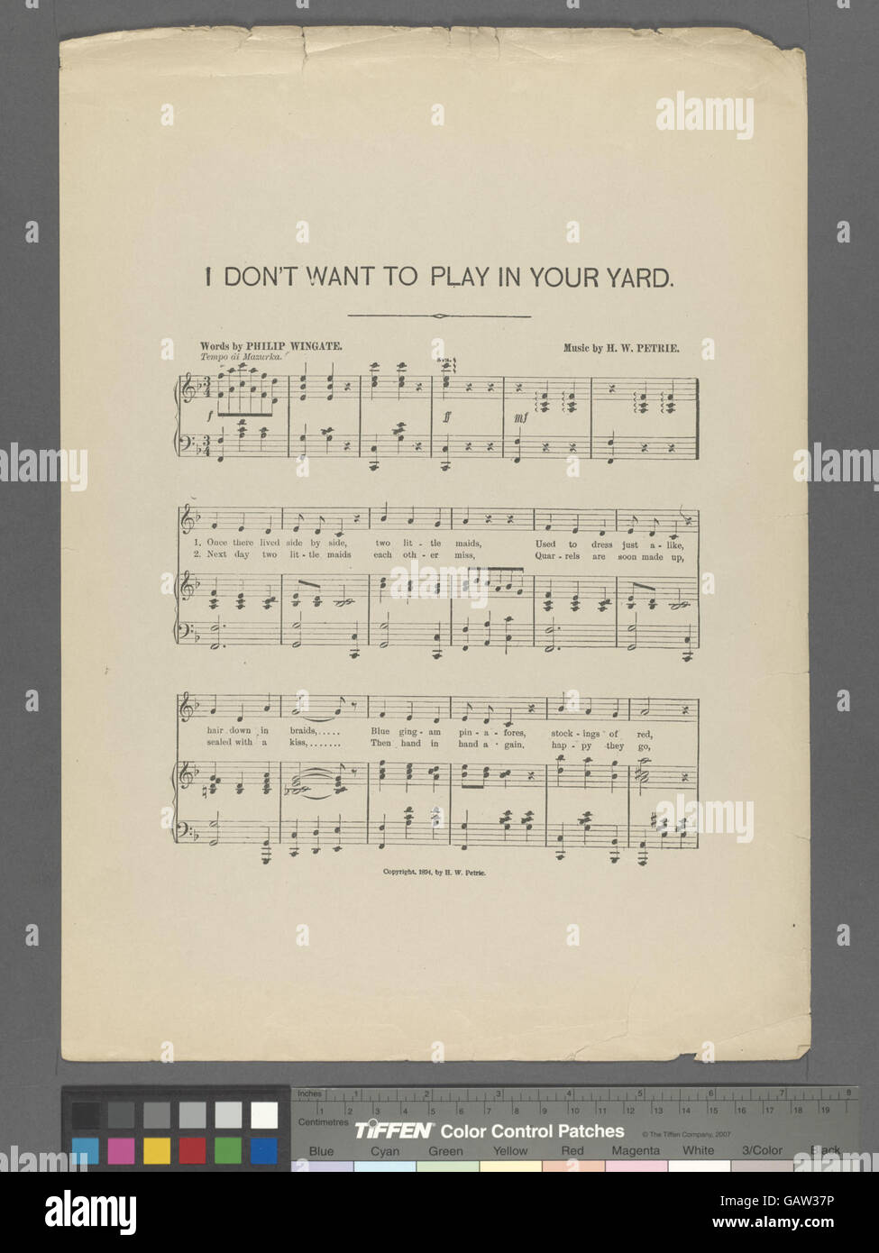 'I Don't Want to Play in Your Yard' is a popular early 20th-century ...