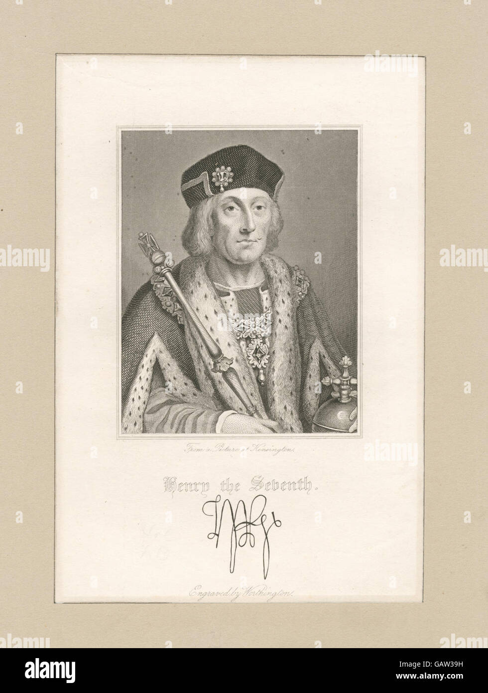 This portrait of Henry VII, the first monarch of the Tudor dynasty ...