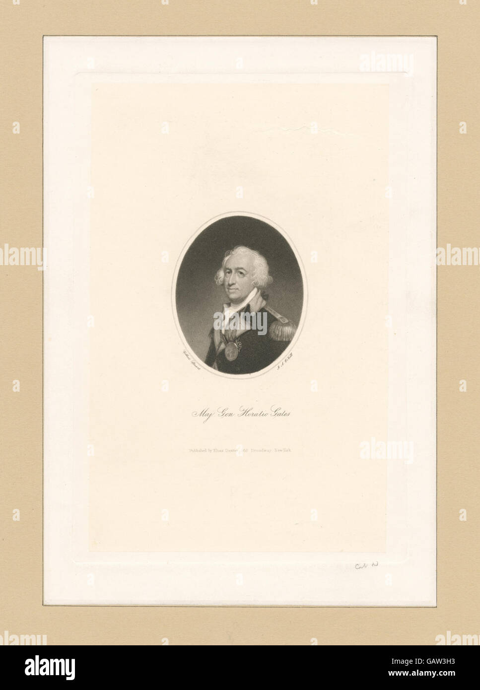 A portrait of Major General Horatio Gates, an important figure in the ...