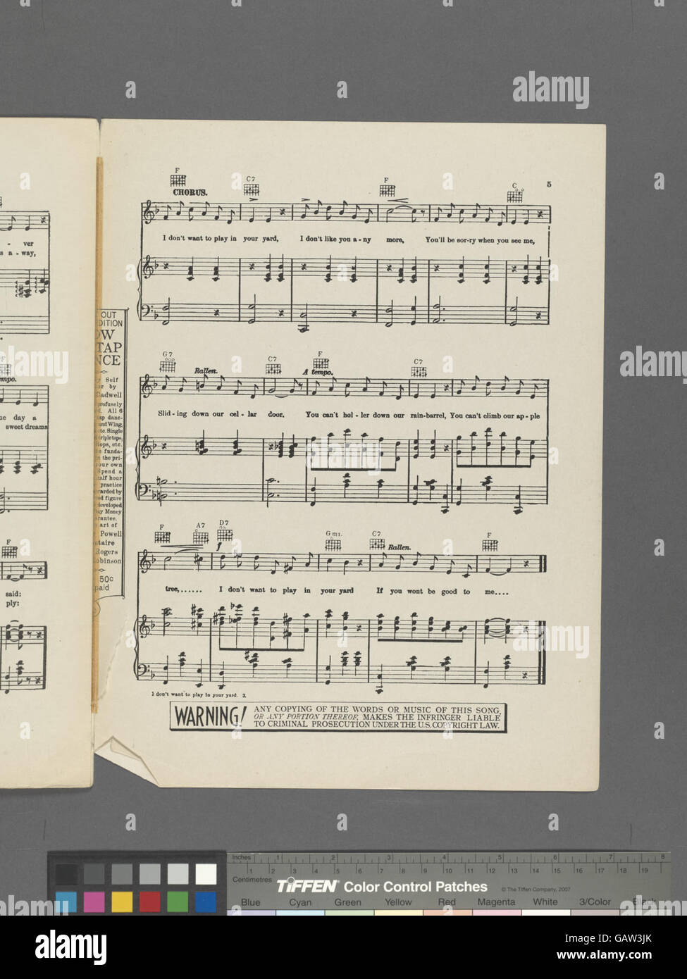 'I Don’t Want to Play in Your Yard' is a song expressing a sentiment of ...