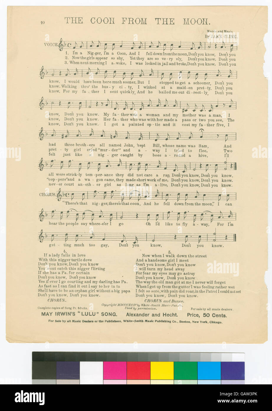 'The Coon from the Moon' is a comedic song from the early 20th century ...