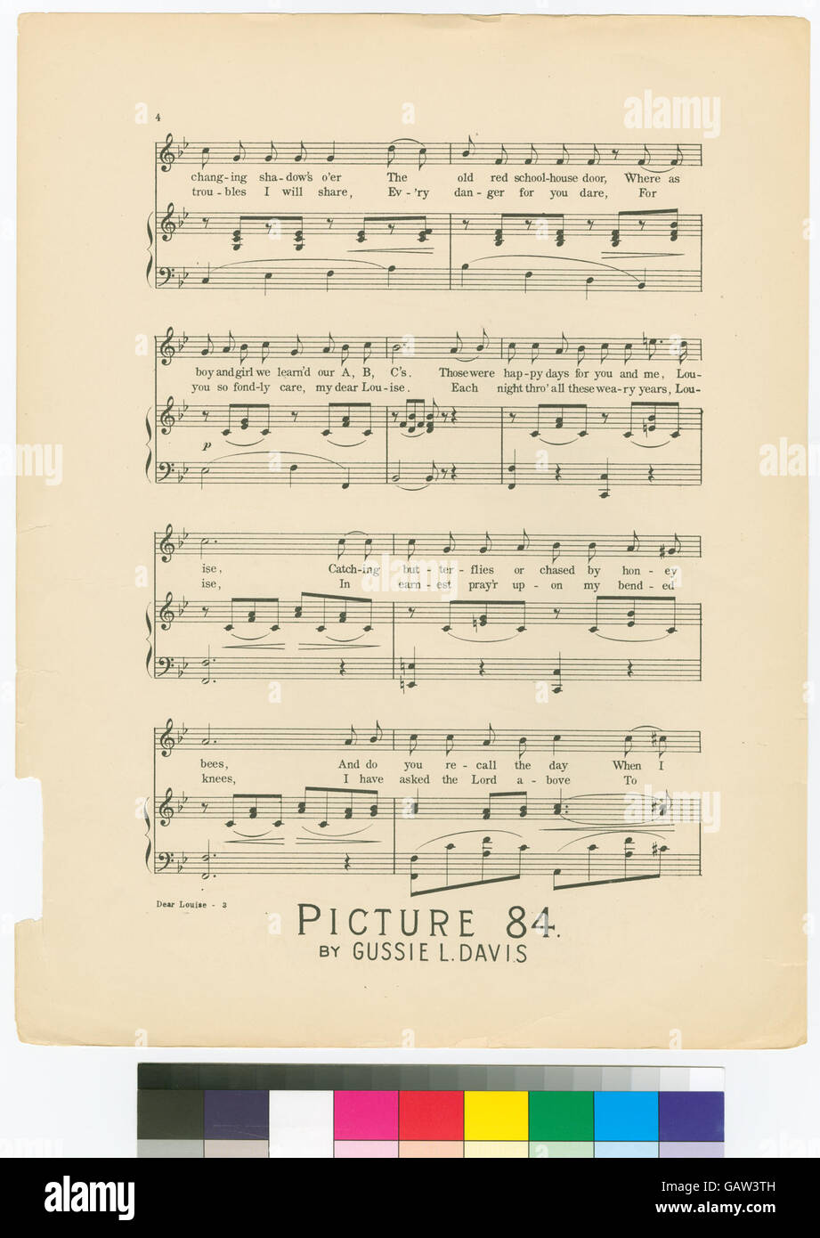 'Dear Louise' is likely a heartfelt and personal letter, song, or poem ...