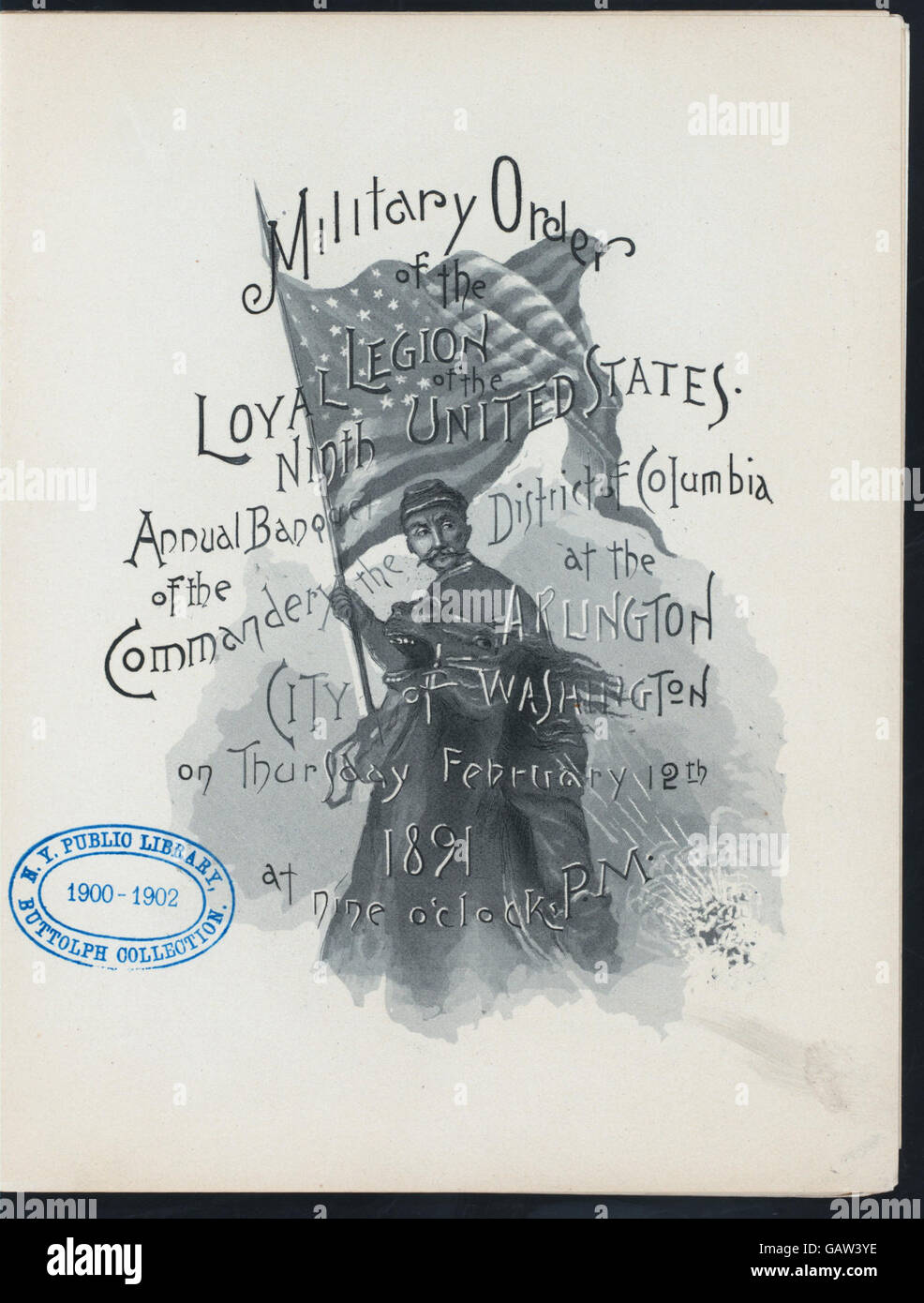 An annual banquet held by the Loyal Legion of the United States at the ...