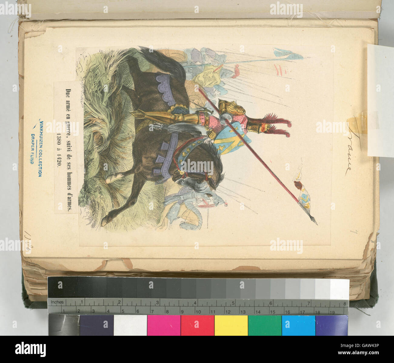 A French historical reference to a Duke (Duc) leading soldiers in ...