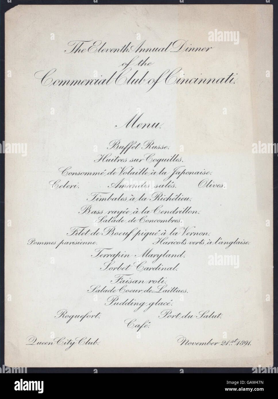 The Eleventh Annual Dinner hosted by the Commercial Club of Cincinnati ...