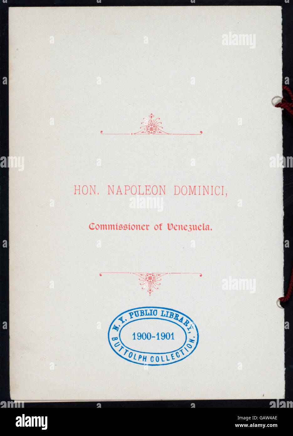 A banquet held for John Rooney and his friends by Napoleon Dominici ...